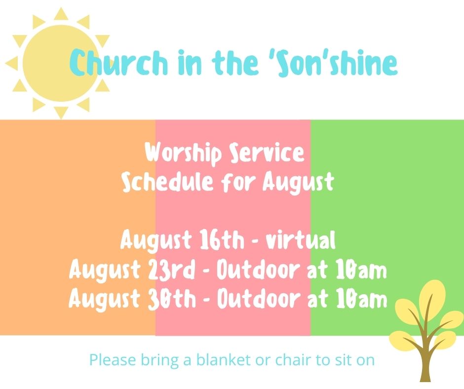 August Worship Schedule – St. John's United Church of Christ