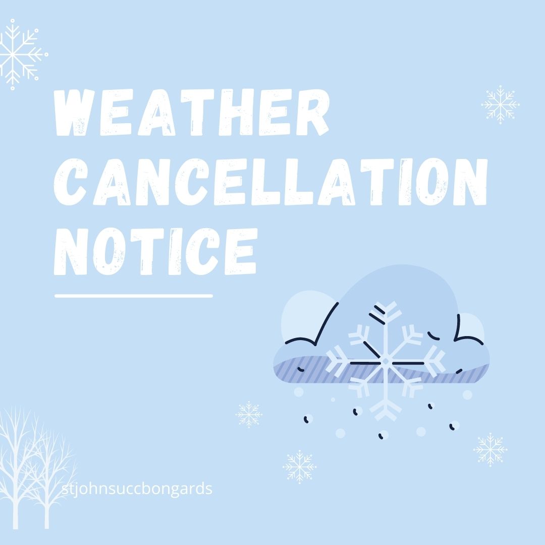 Weather Cancellation Notice – St. John's United Church of Christ